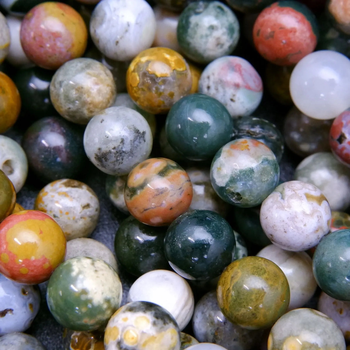 Ocean Jasper Beads | Natural Gemstone Beads– Tejas Beads