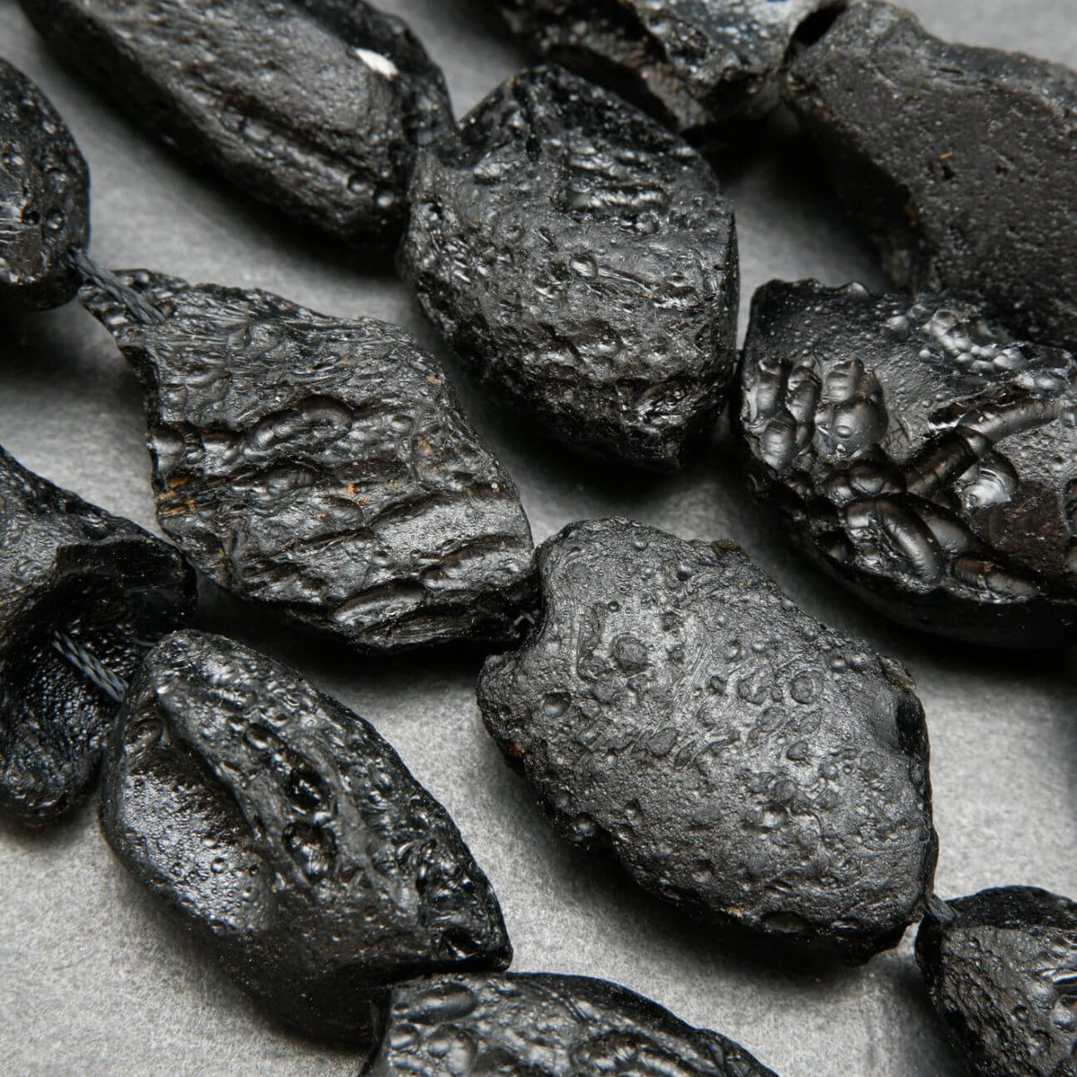 Tektite Meteorite Beads | Natural Gemstones– Tejas Beads