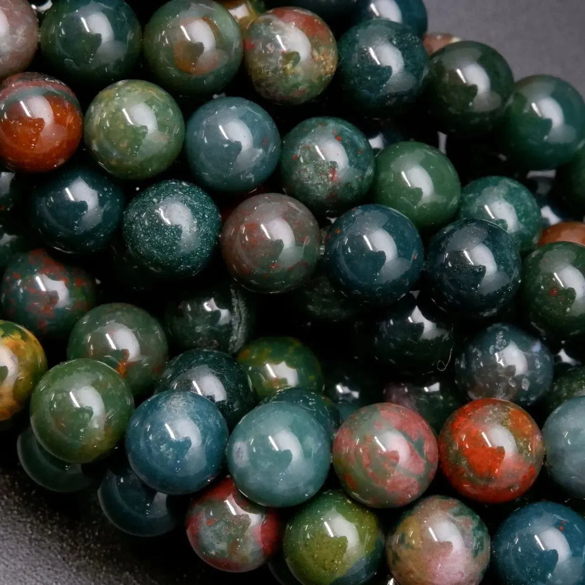Natural Bloodstone Beads | Tejas Beads