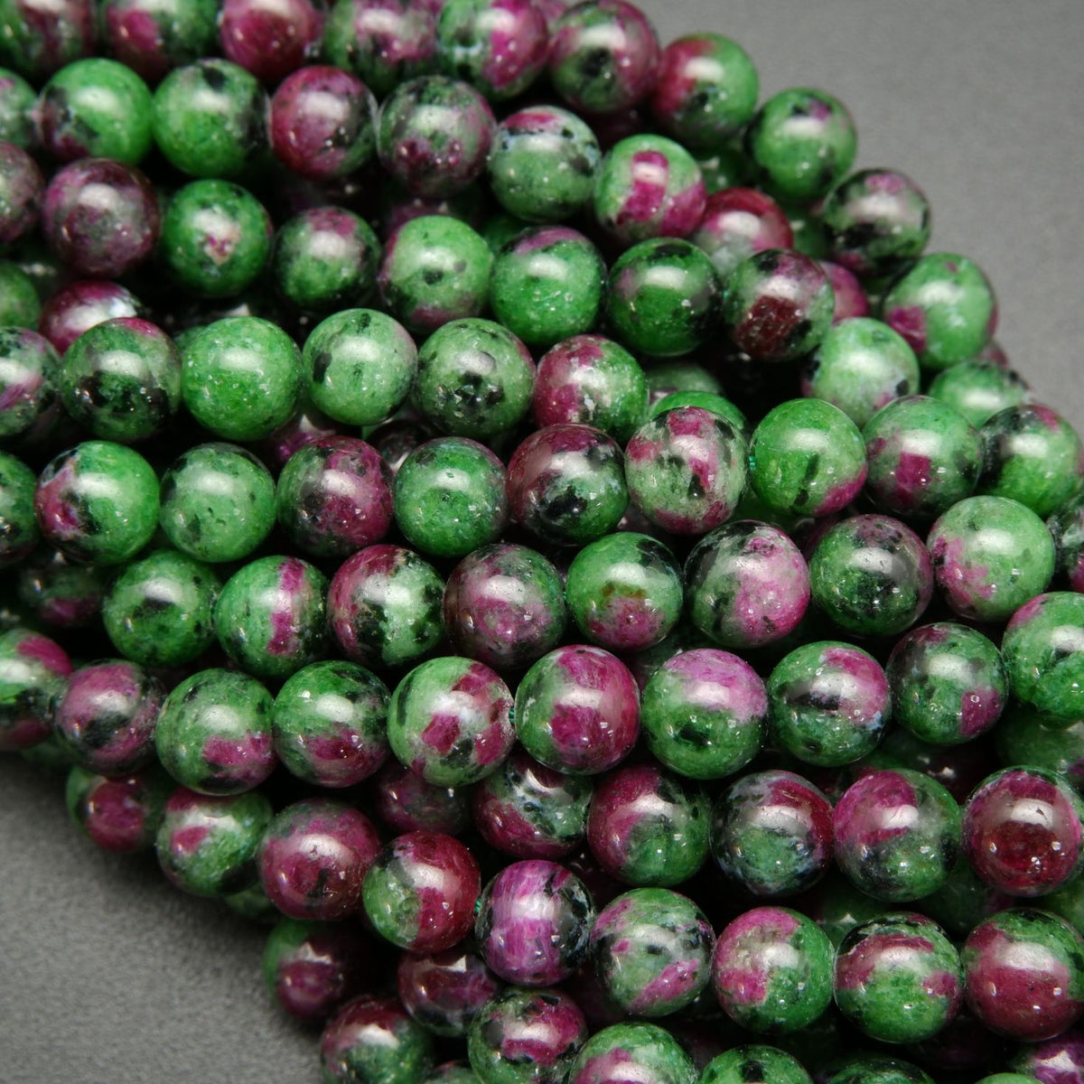 Ruby Zoisite Beads | Natural Gemstone Beads– Tejas Beads