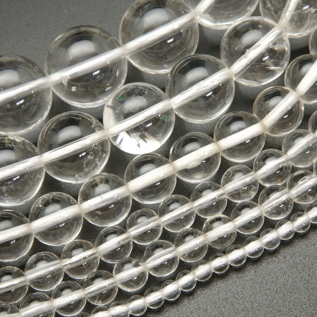 Natural Clear Quartz Beads | Authentic Gemstone Beads | Tejas Beads
