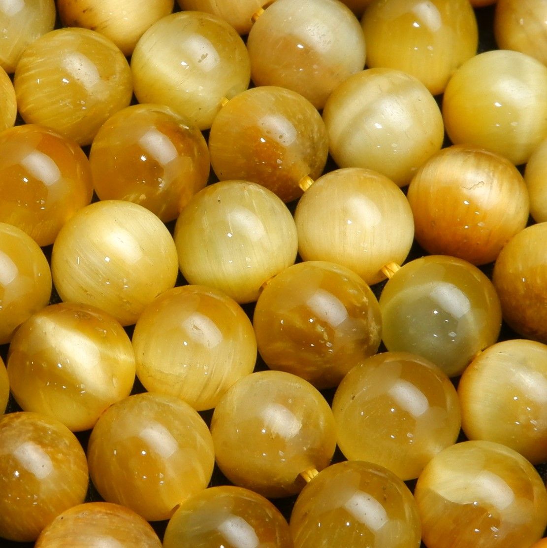 Gold Color Beads | Natural Gemstone Beads– Tejas Beads