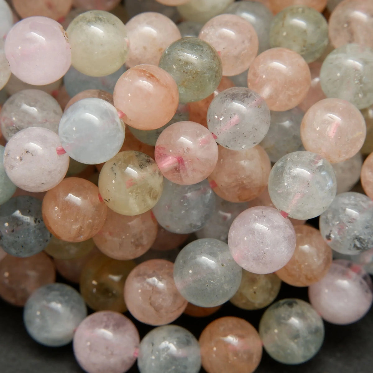 Beryl Beads: Aquamarine & Morganite Natural Gemstone Beads– Tejas Beads