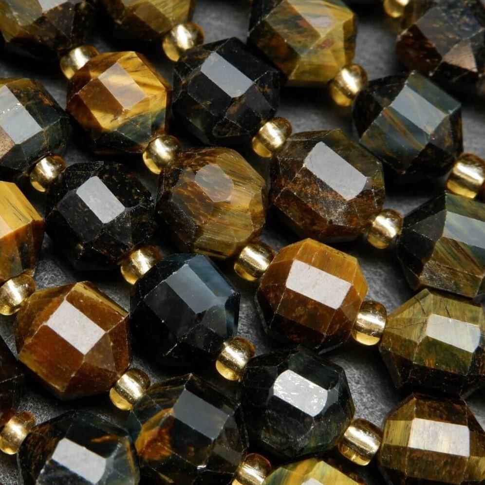 Prism Shape Beads | Natural Gemstone Beads | Tejas Beads