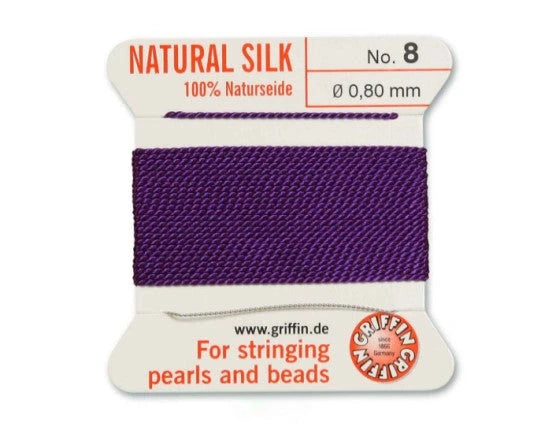 Griffin 100% Natural Silk Cords & Threads– Tejas Beads
