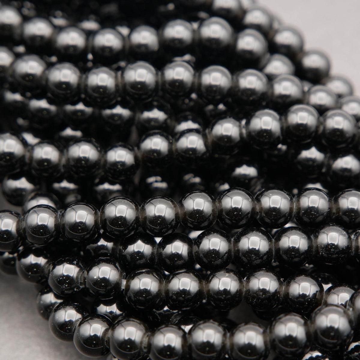 Black Gemstone Beads For Jewelry Making | Tejas Beads