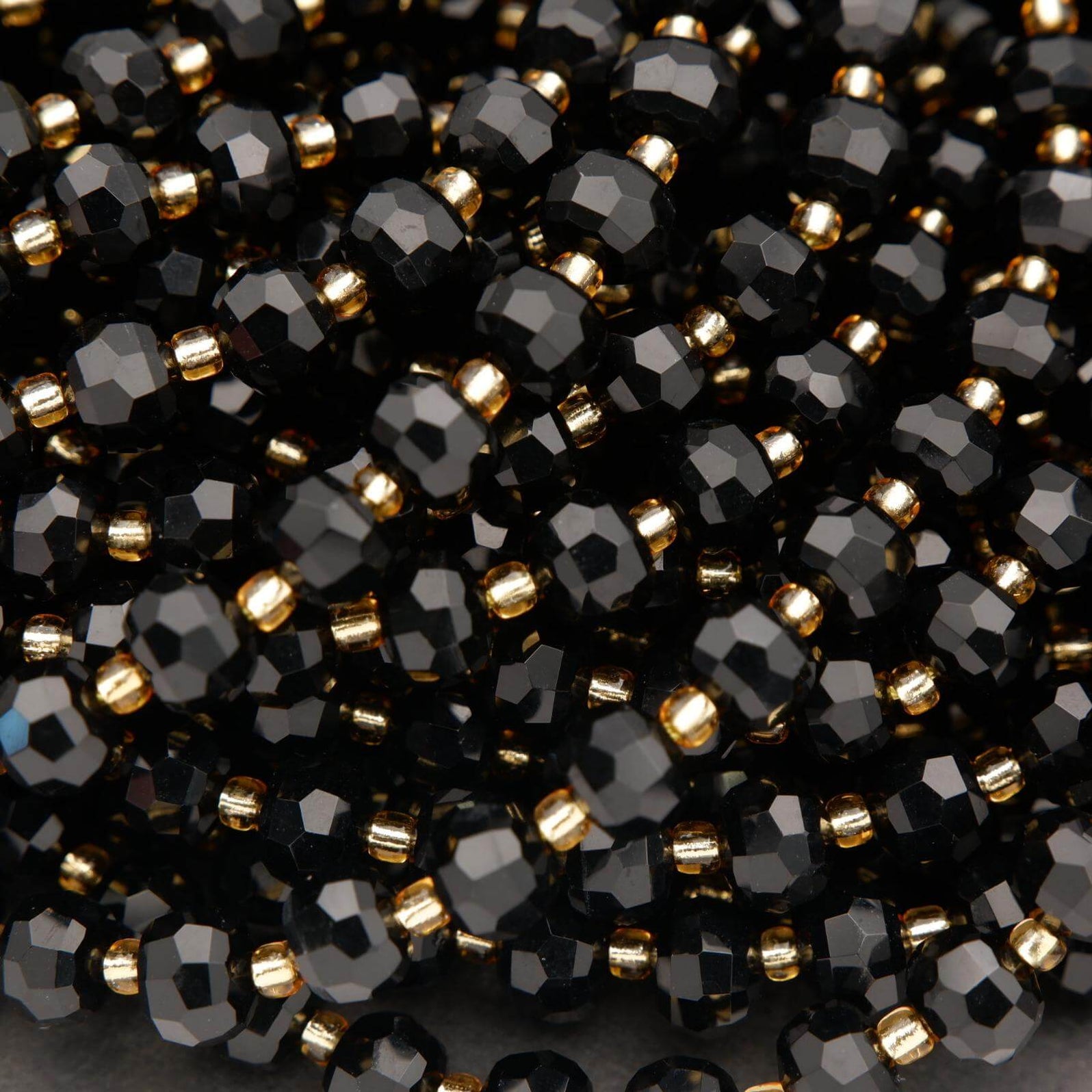 Black Gemstone Beads For Jewelry Making | Tejas Beads