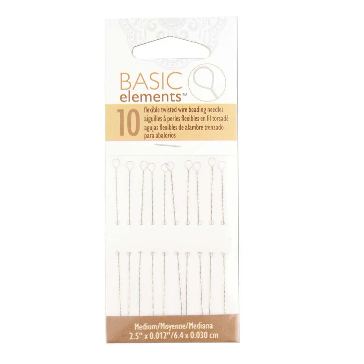 Twisted Wire Needles · 2.5 inch · Medium (0.30mm) · 10pcs– Tejas Beads