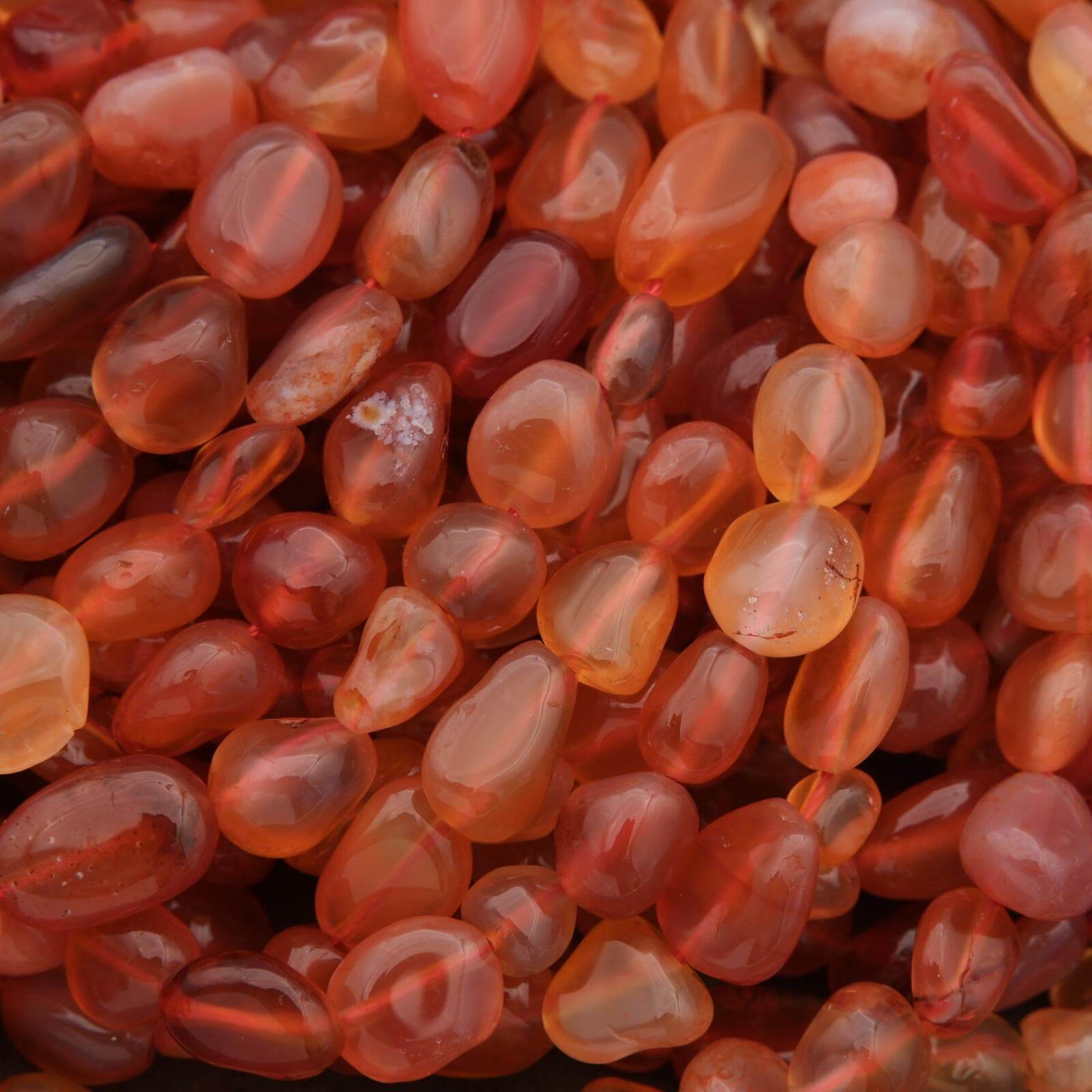 Red Gemstone Beads For Jewelry Making– Tejas Beads
