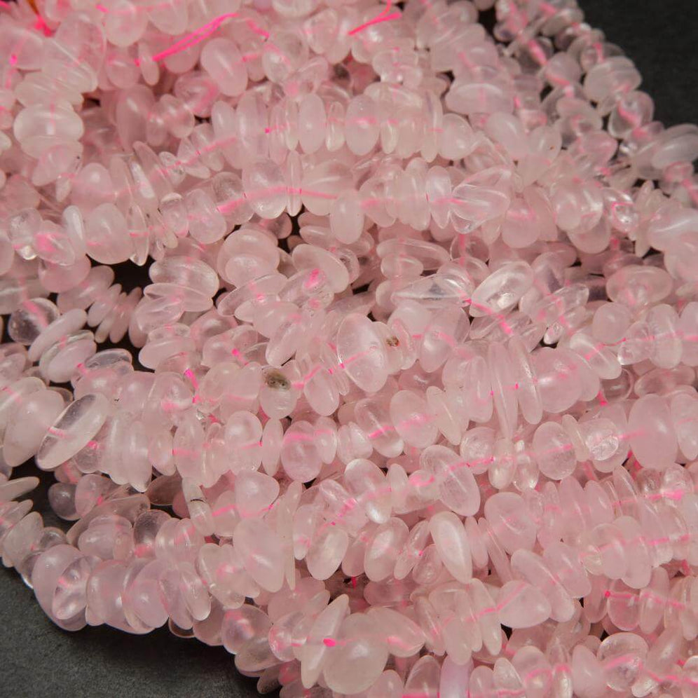 Rose Quartz Beads - Pink Gemstone Beads for Jewelry Making– Tejas Beads