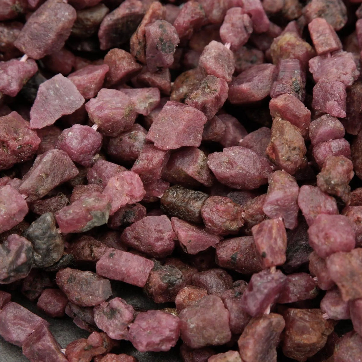 Ruby · Rough Raw · Nugget · 6mm | Beads | Tejas Beads