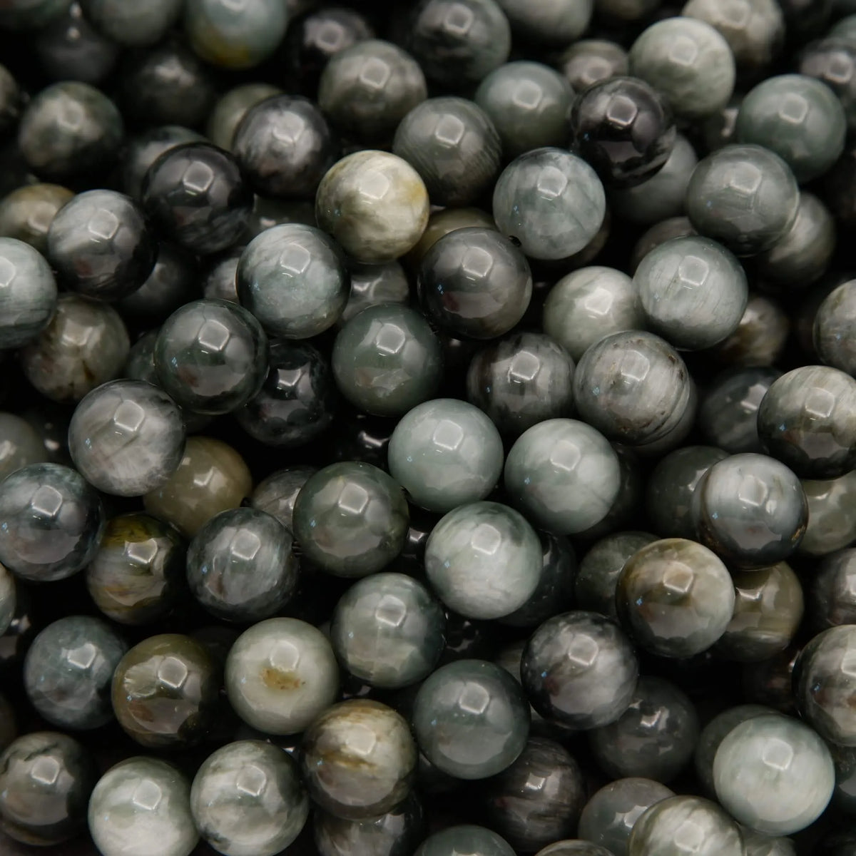 Eagle's Eye Beads | Natural Round Eagle Eye Beads– Tejas Beads