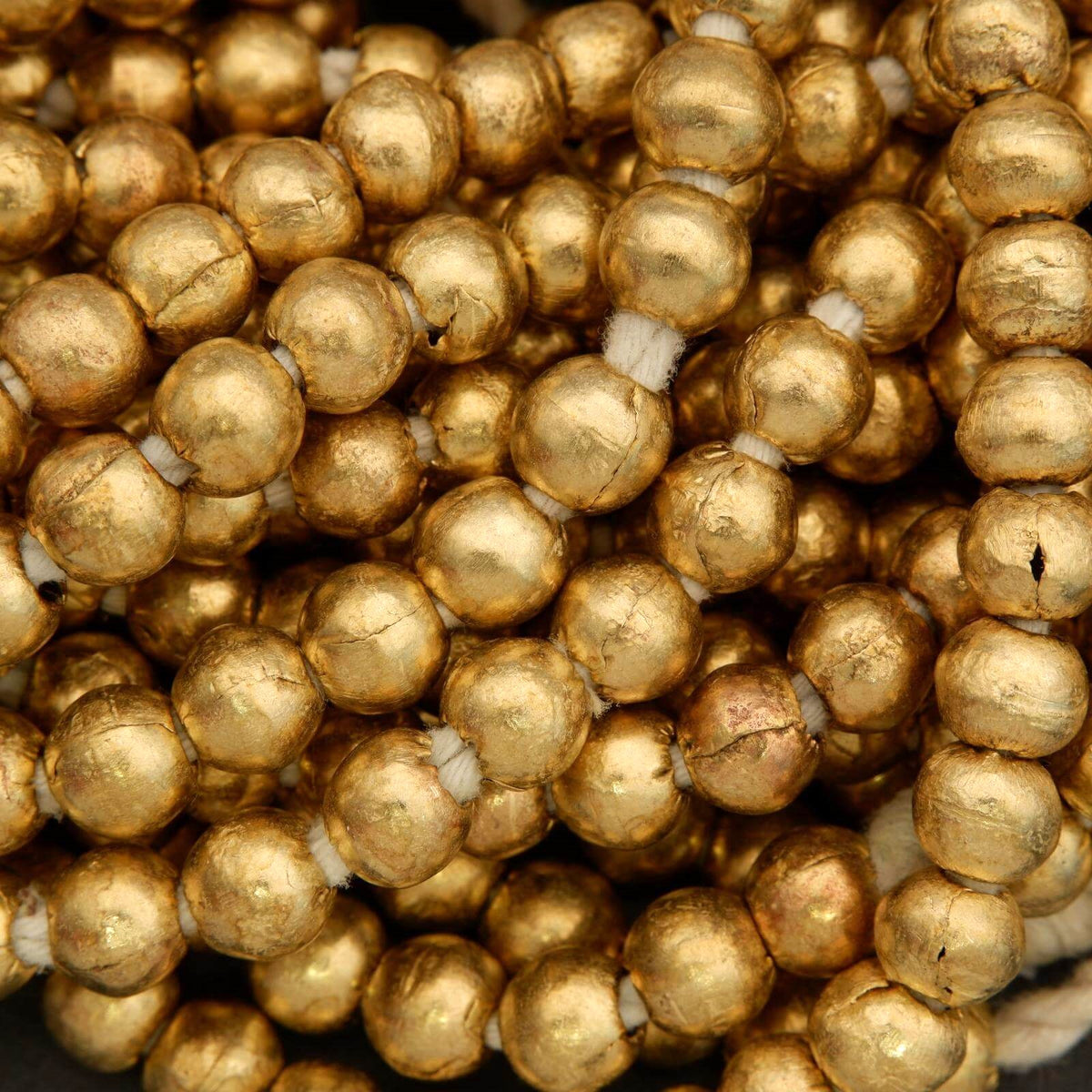 Ethiopian Brass · Smooth · Round · 8.5mm | Beads | Tejas Beads