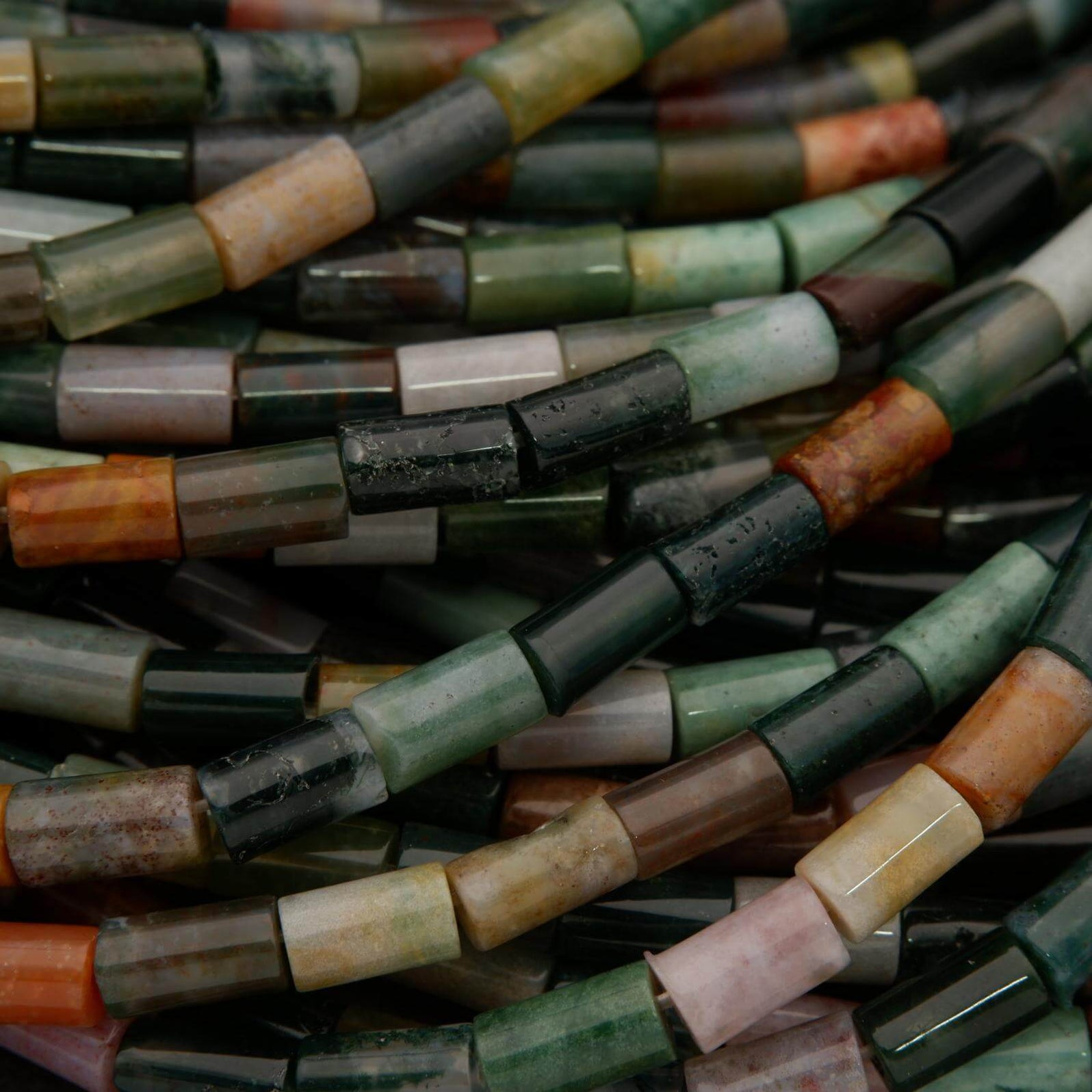 Tube Shape Beads | Gemstone Beads | Tejas Beads