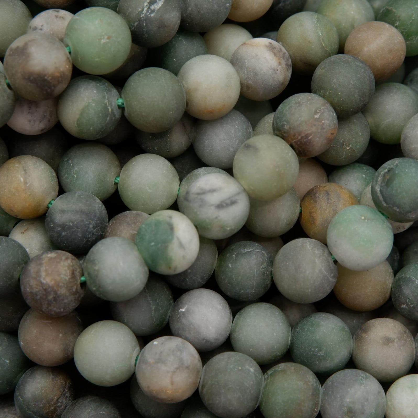 Green Jade Beads | Natural Gemstones | Tejas Beads