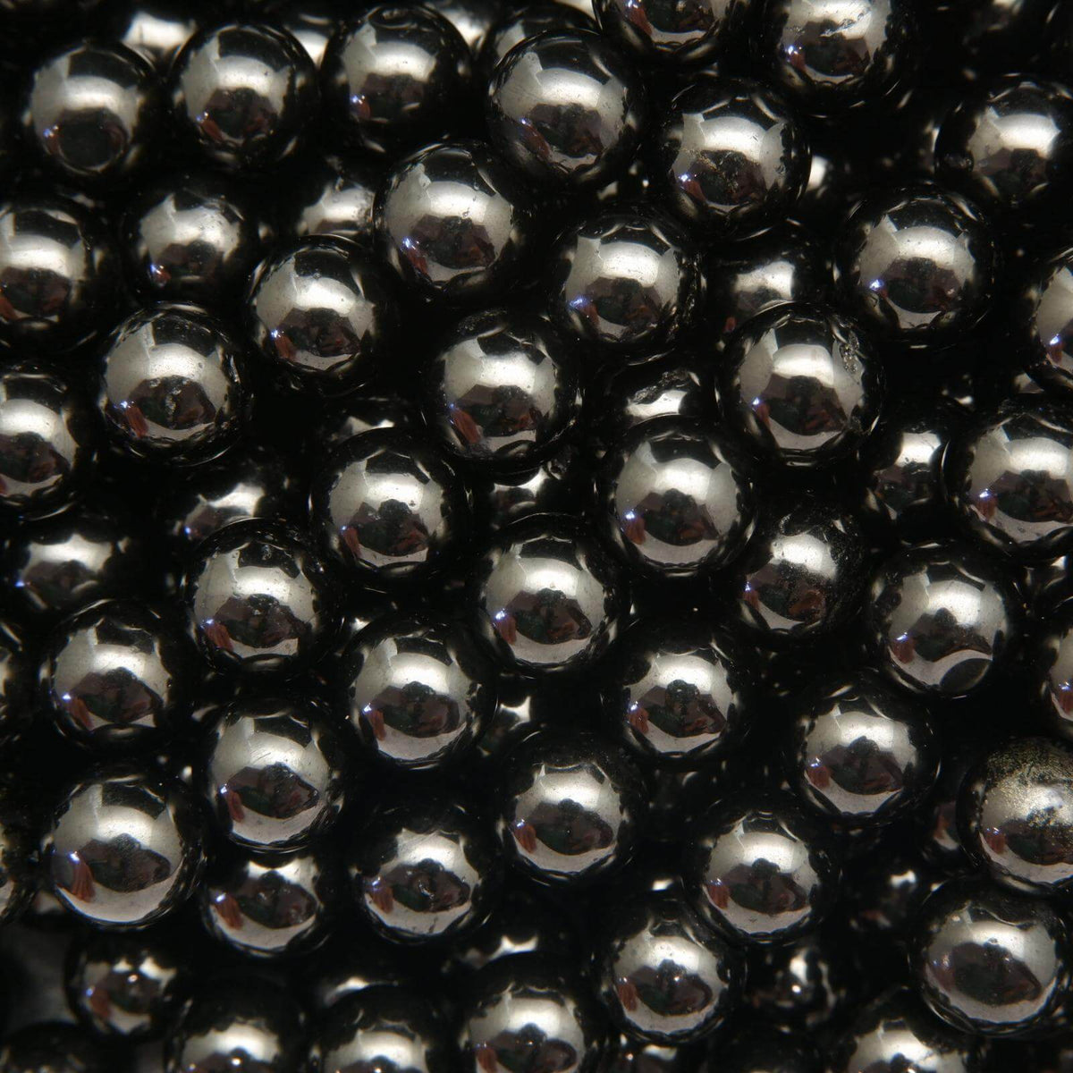 Jet · Smooth · Round · 4mm, 6mm, 8mm, 10mm | Bead | Tejas Beads