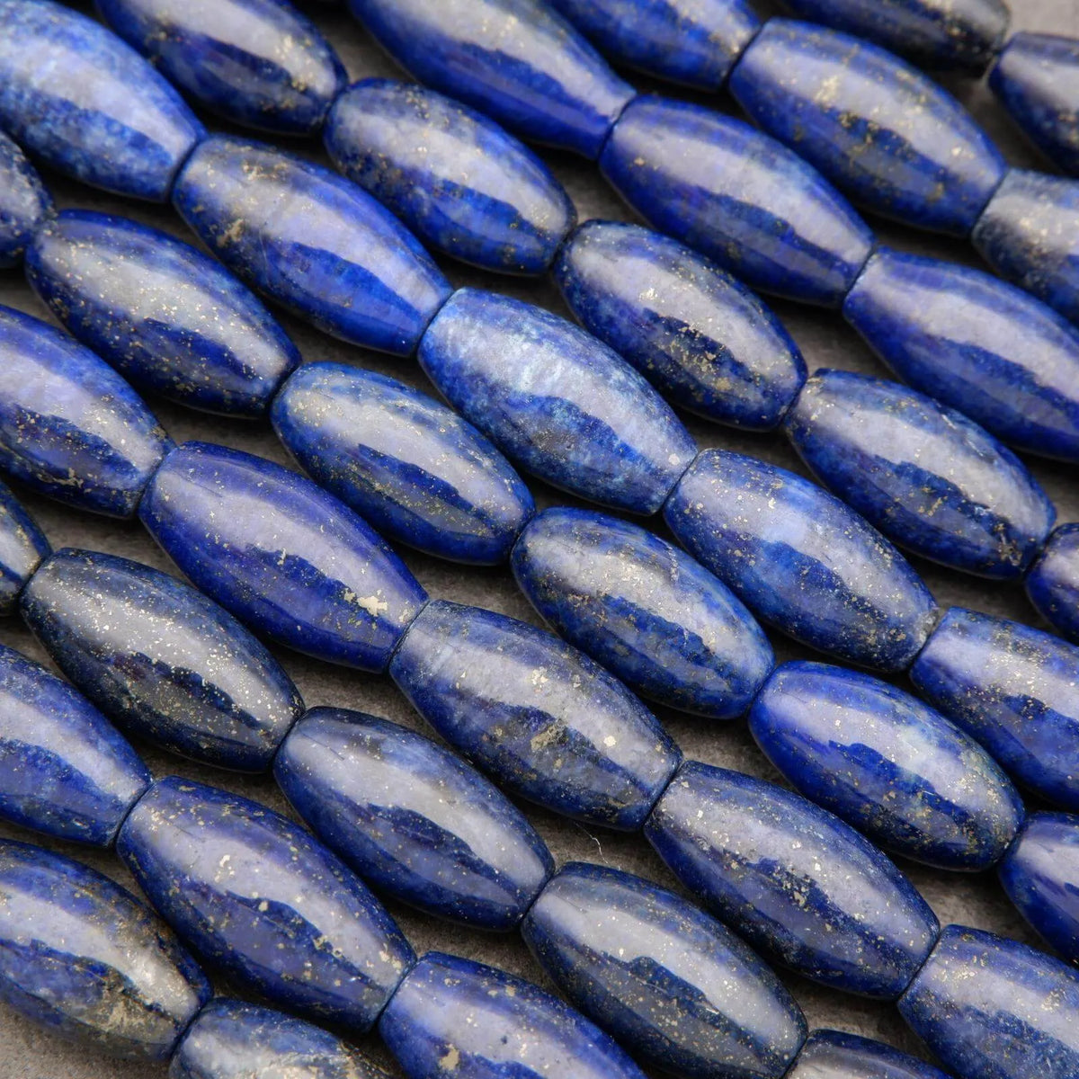 Lapis Lazuli · Smooth · Barrel · 8mm | Beads | Tejas Beads