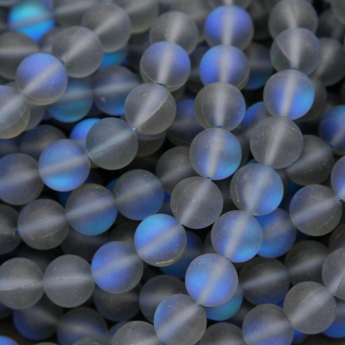 Grey Mystic Aura (syn) · Matte · Round · 6mm, 8mm, 10mm **CLEARANCE ...