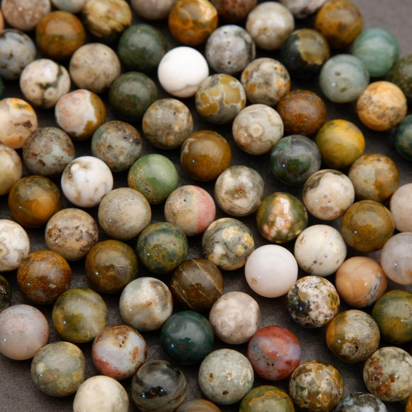 Ocean Jasper Beads | Natural Gemstone Beads– Tejas Beads