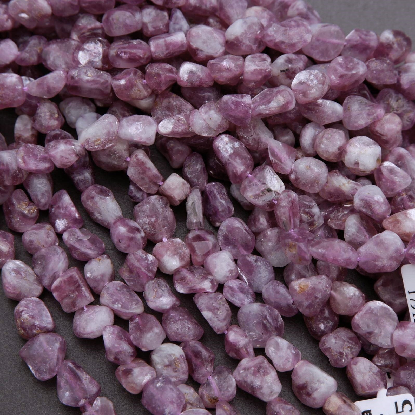 Purple Mica · Smooth · Pebble Nuggets · 8mm– Tejas Beads
