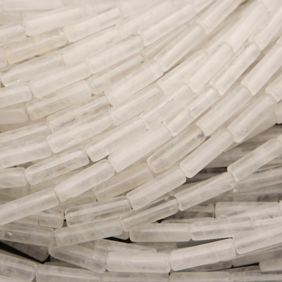 Clear Quartz · Smooth · Tube · 4mm | Beads | Tejas Beads