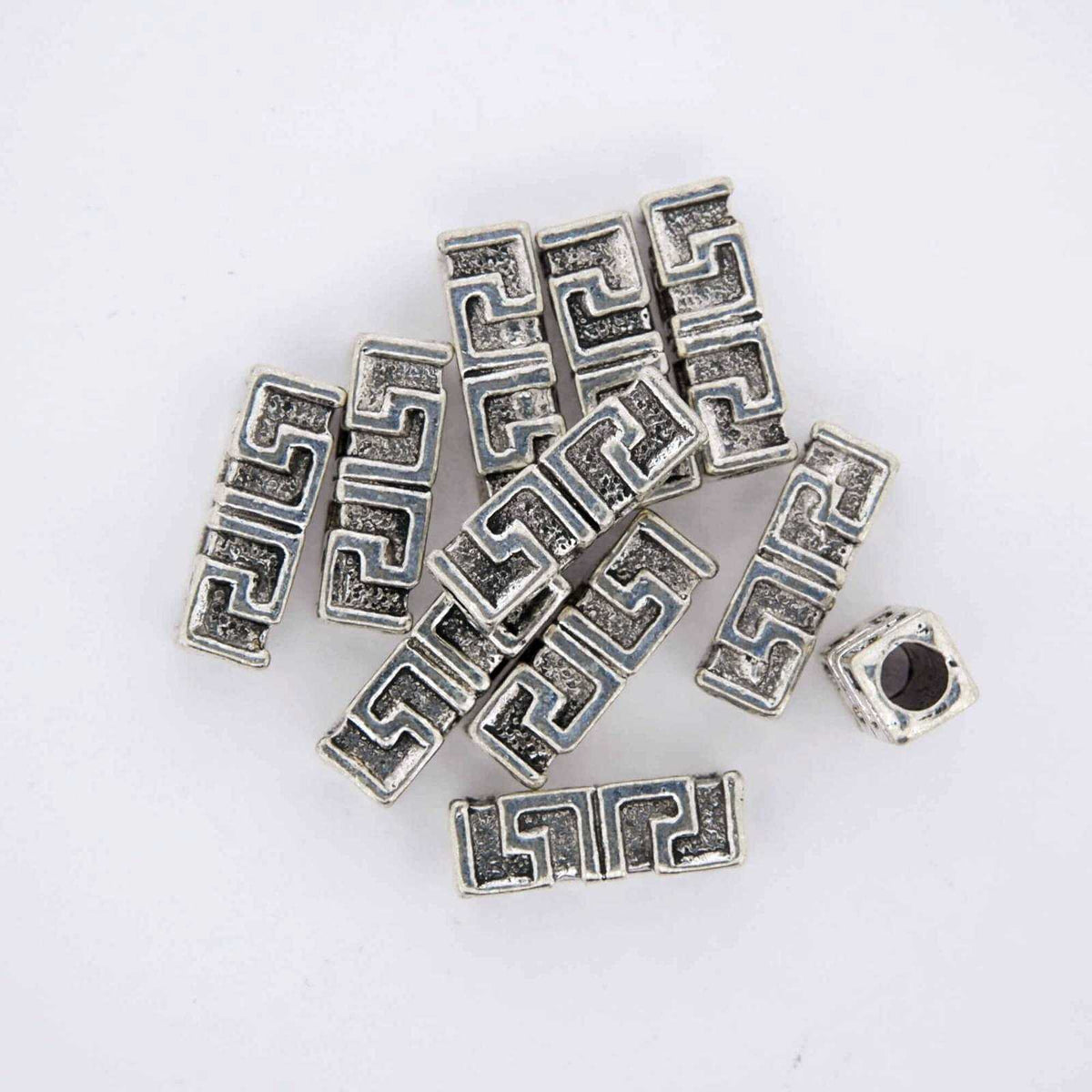 Rectangle Tower Bead · Antique Silver Plated Finding · 6.4mm · 25pcs ...