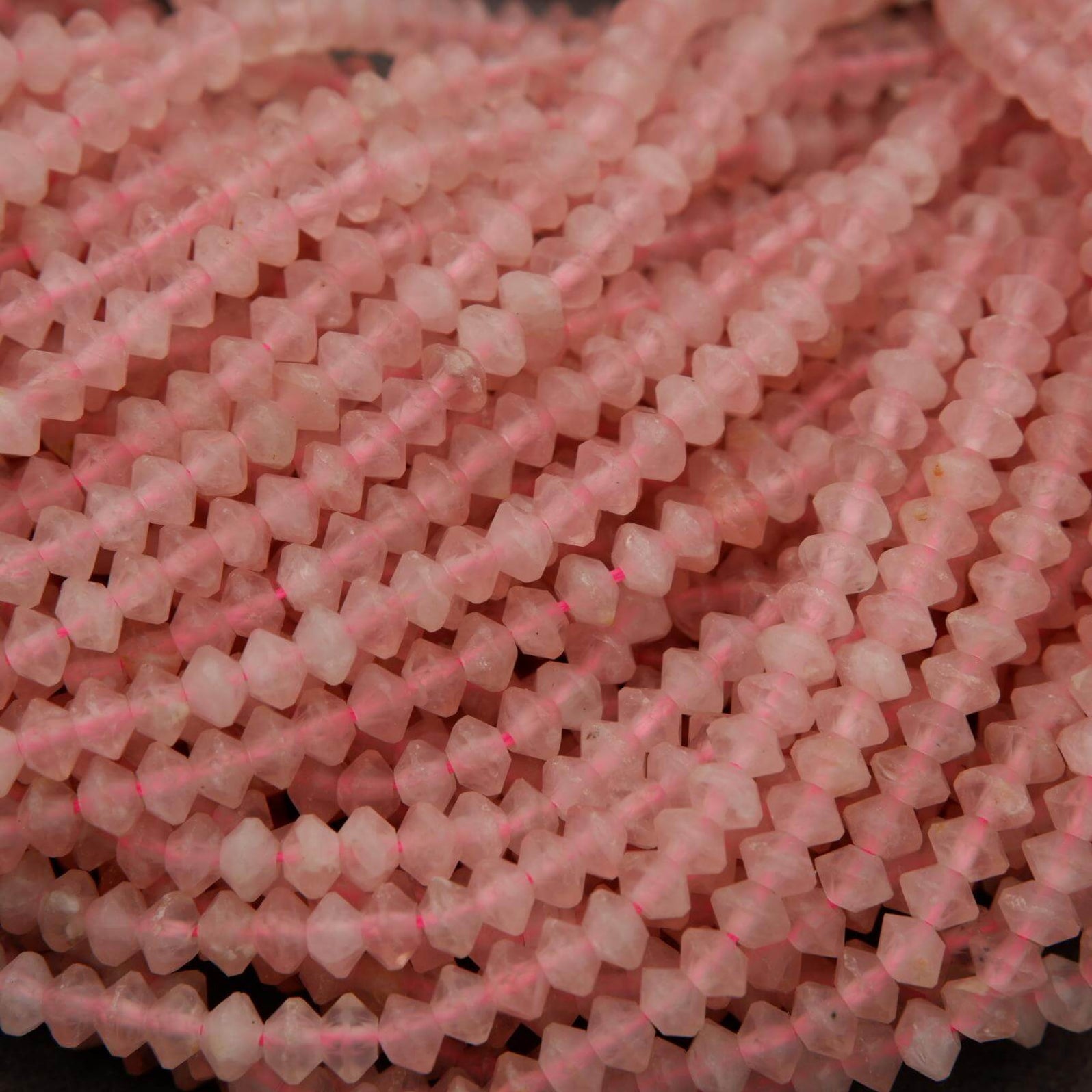 Rose Quartz Beads - Pink Gemstone Beads for Jewelry Making– Tejas Beads