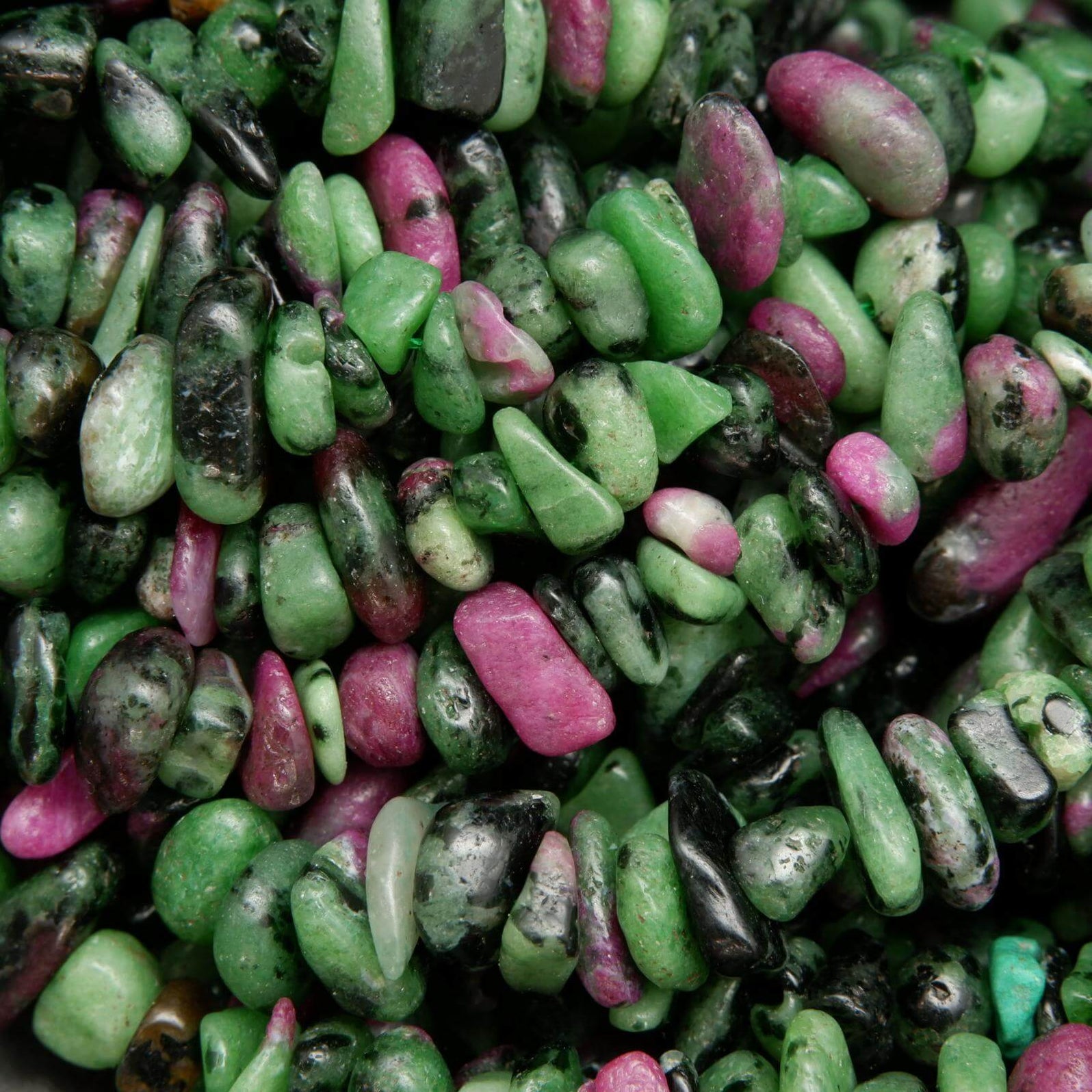 Ruby Zoisite Beads | Natural Gemstone Beads– Tejas Beads