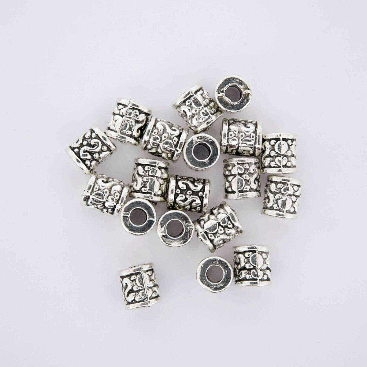 Tube Bead · Antique Silver Plated Finding · 5mm · 50pcs | Finding ...