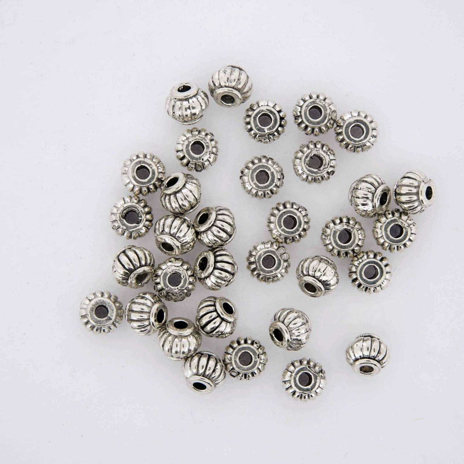 Bead · Antique Silver Plated Finding · 4mm · 150pcs | Finding | Tejas Beads