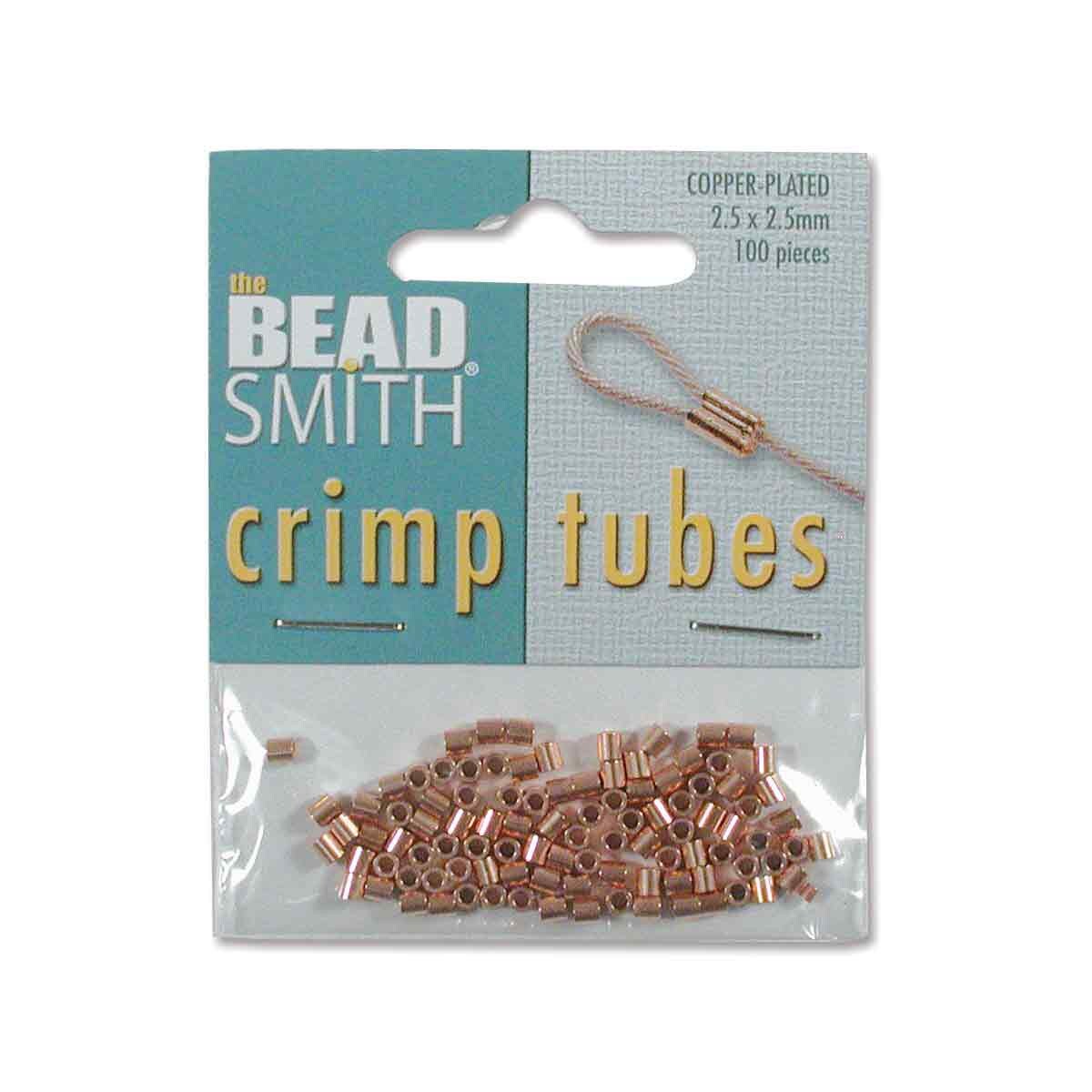 Beadsmith Crimp Tube · Copper Plated · 2.5mm OD · 1.3mm ID · Appx. 100 ...