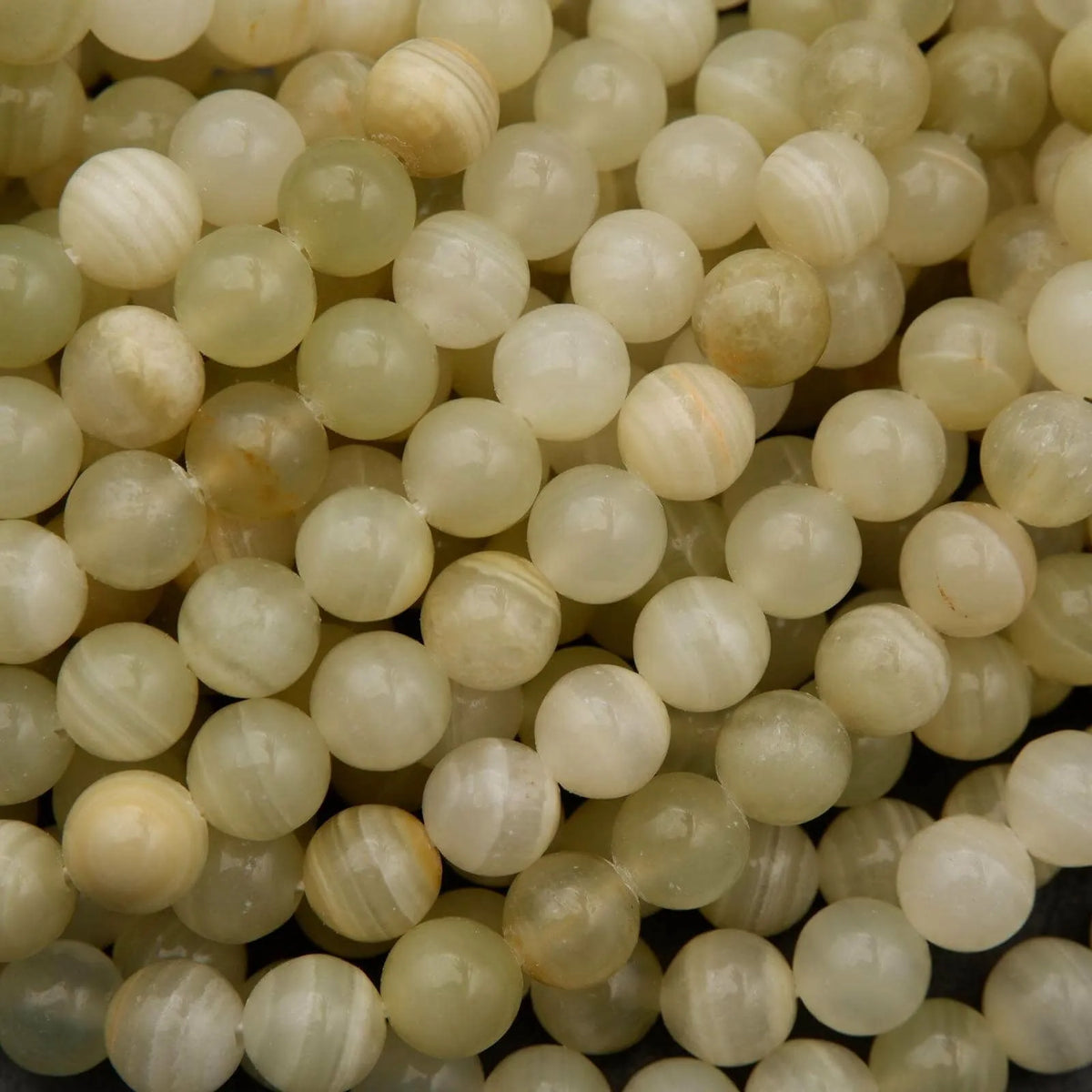 Green Calcite · Smooth · Round · 8mm– Tejas Beads