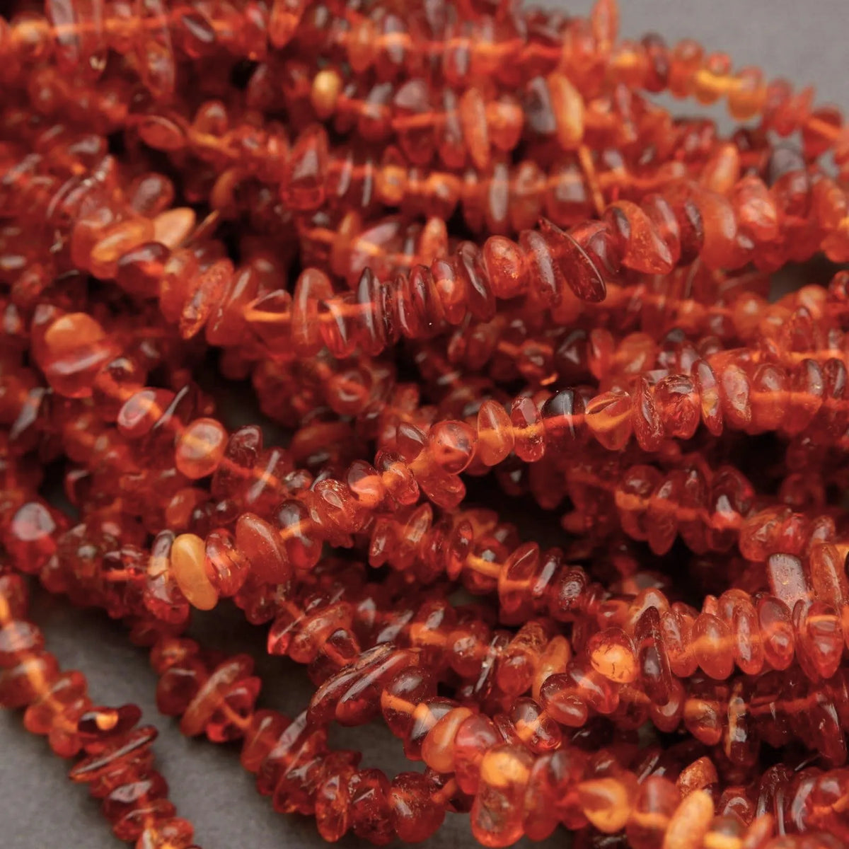 Amber · Smooth · Chips · 8mm | Bead | Tejas Beads