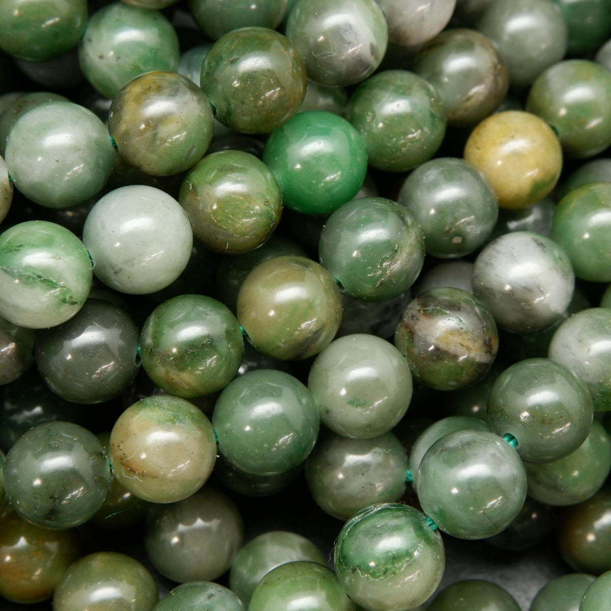 Jade Beads for Sale | Canadian Jade Beads | Yellow and Brown Jade Beads ...