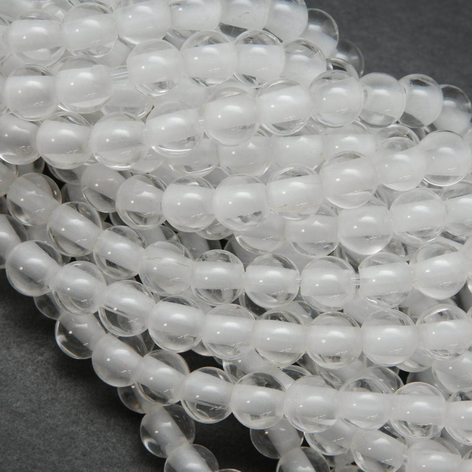Natural Clear Quartz Beads | Authentic Gemstone Beads | Tejas Beads
