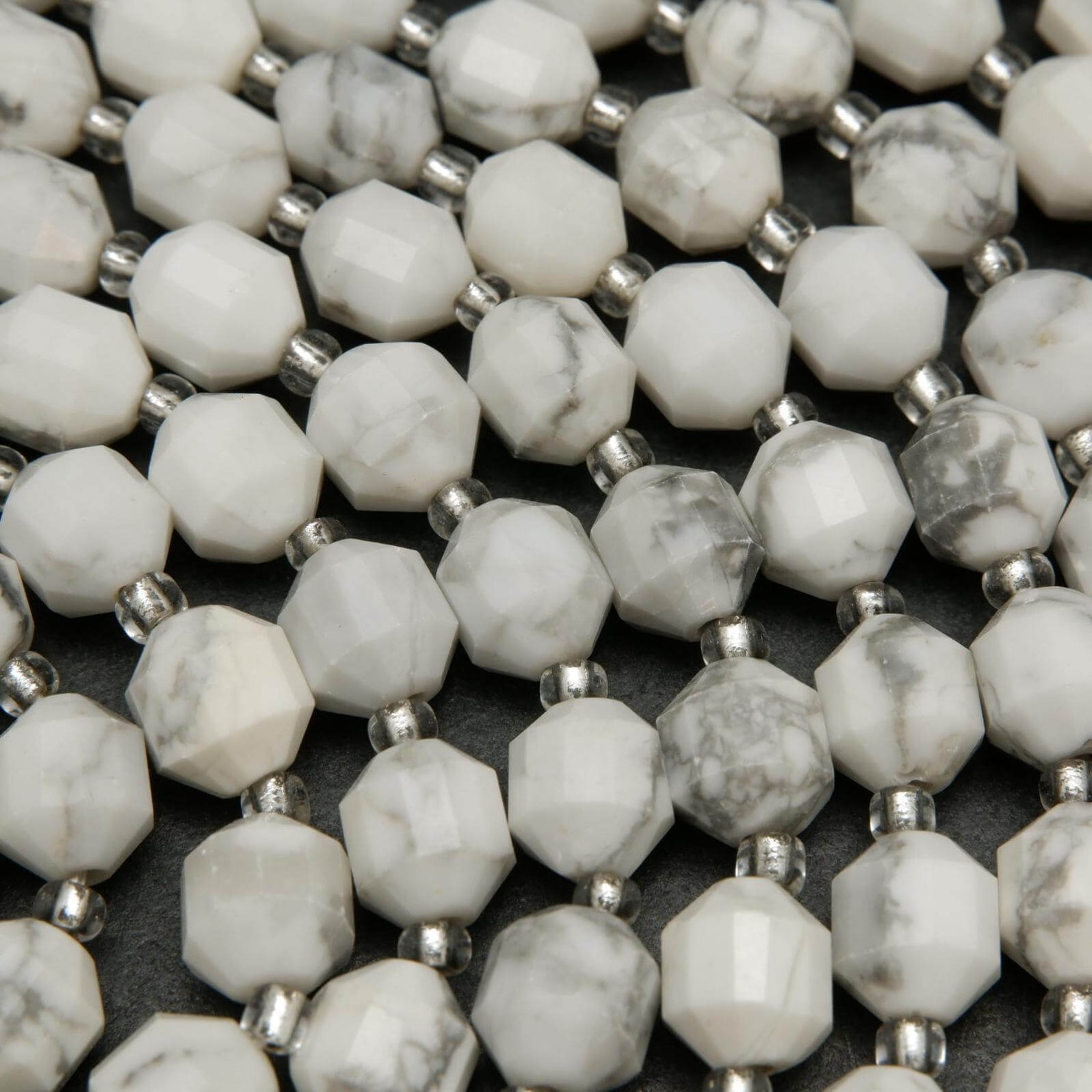 White Howlite Beads | Natural Gemstone Beads– Tejas Beads