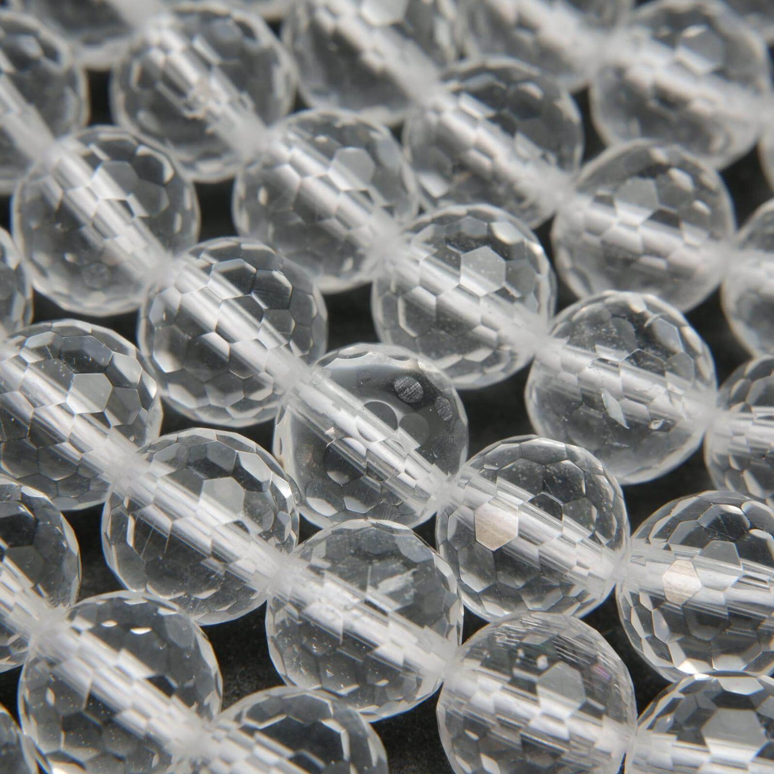 Natural Clear Quartz Beads | Authentic Gemstone Beads | Tejas Beads