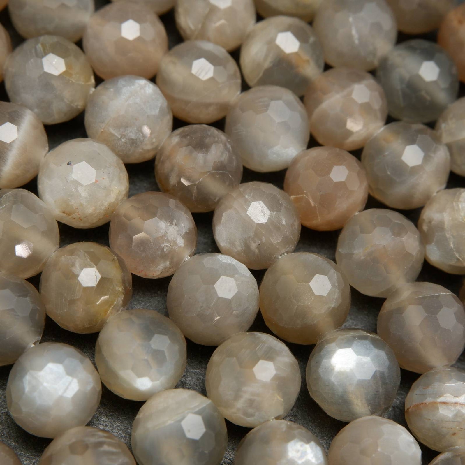 Moonstone Beads for Sale: White, Rainbow, Peach Moonstone Beads– Tejas ...