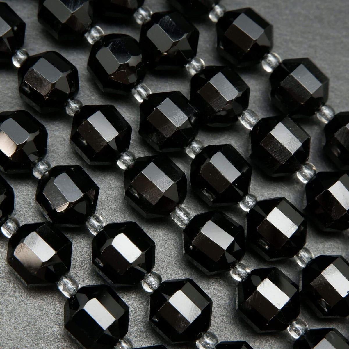 Black Gemstone Beads For Jewelry Making | Tejas Beads