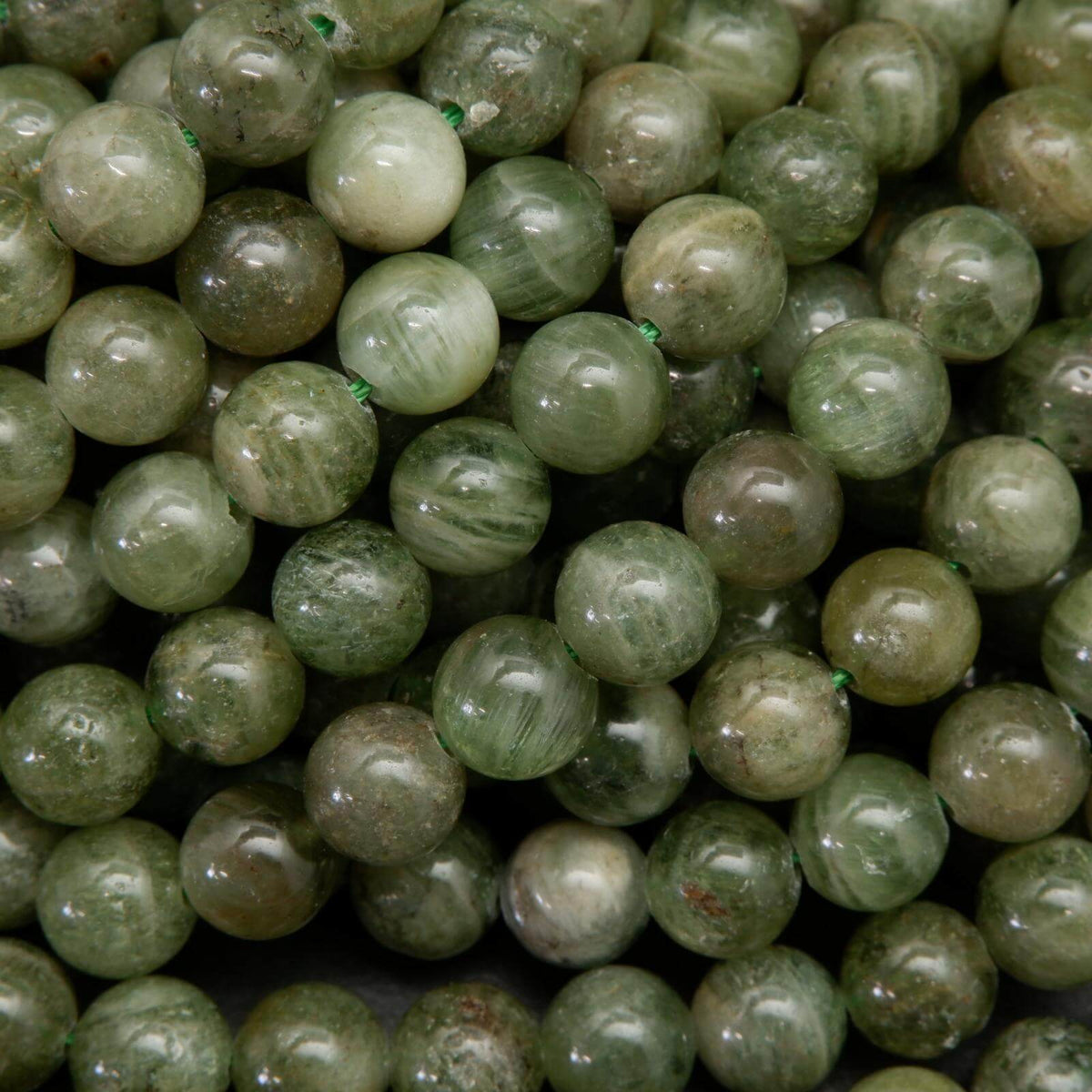 Green Apatite · Smooth · Round · 4mm, 6mm, 8mm, 10mm | Bead | Tejas Beads