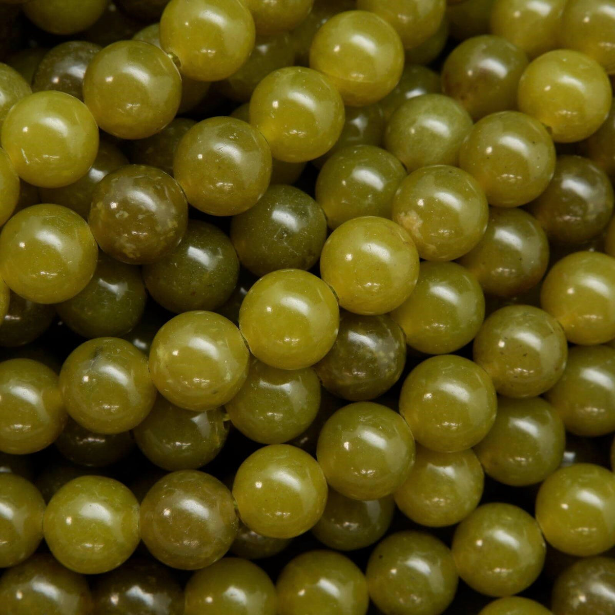 Jade Beads for Sale | Canadian Jade Beads | Yellow and Brown Jade Beads ...