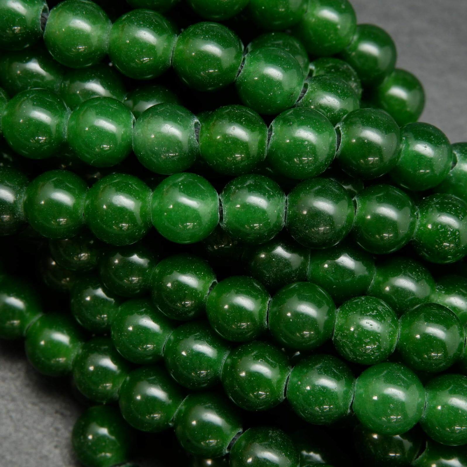 Green Jade Beads | Natural Gemstones | Tejas Beads