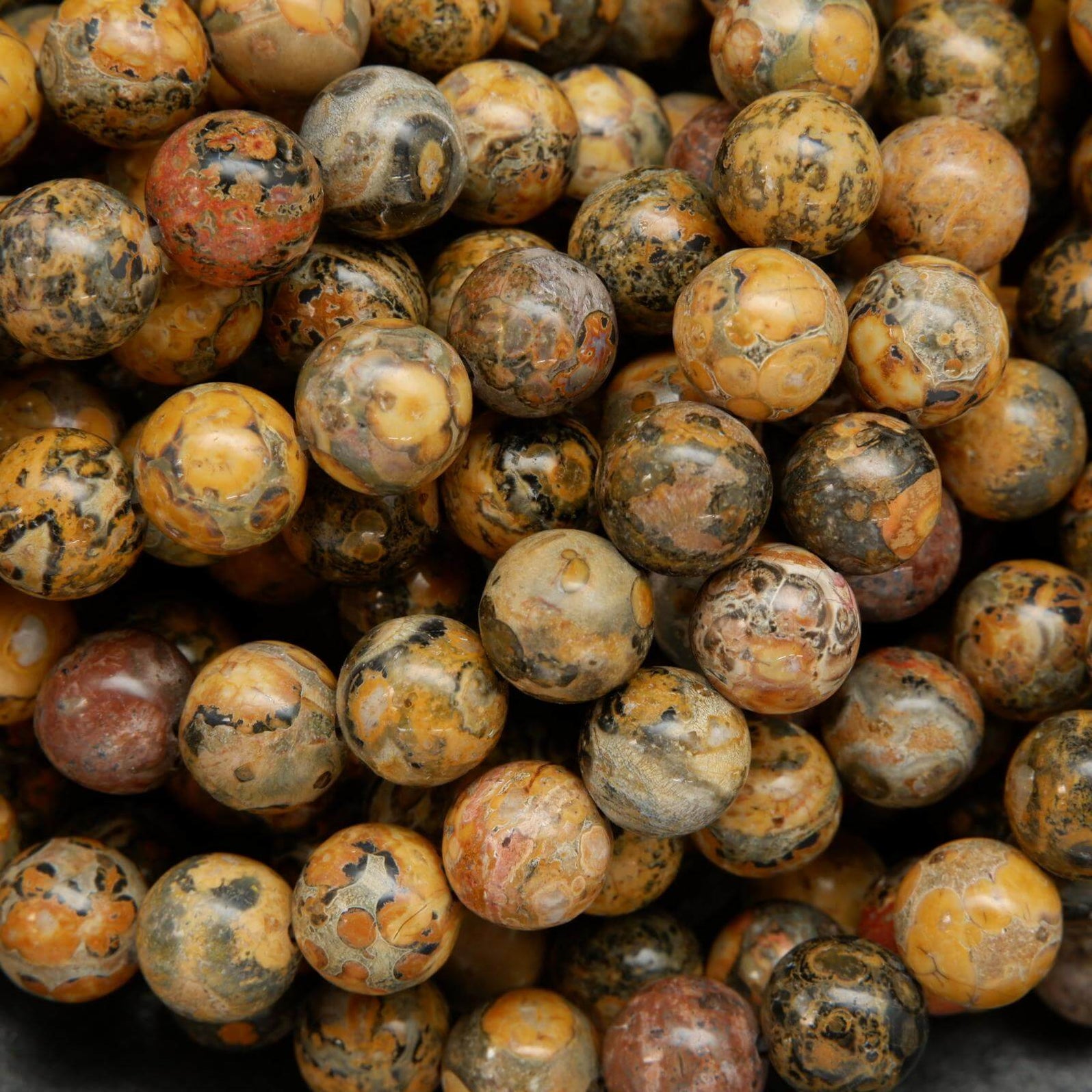 Leopard Skin Jasper Beads | Natural Stone Beads | Free Shipping – Tejas ...