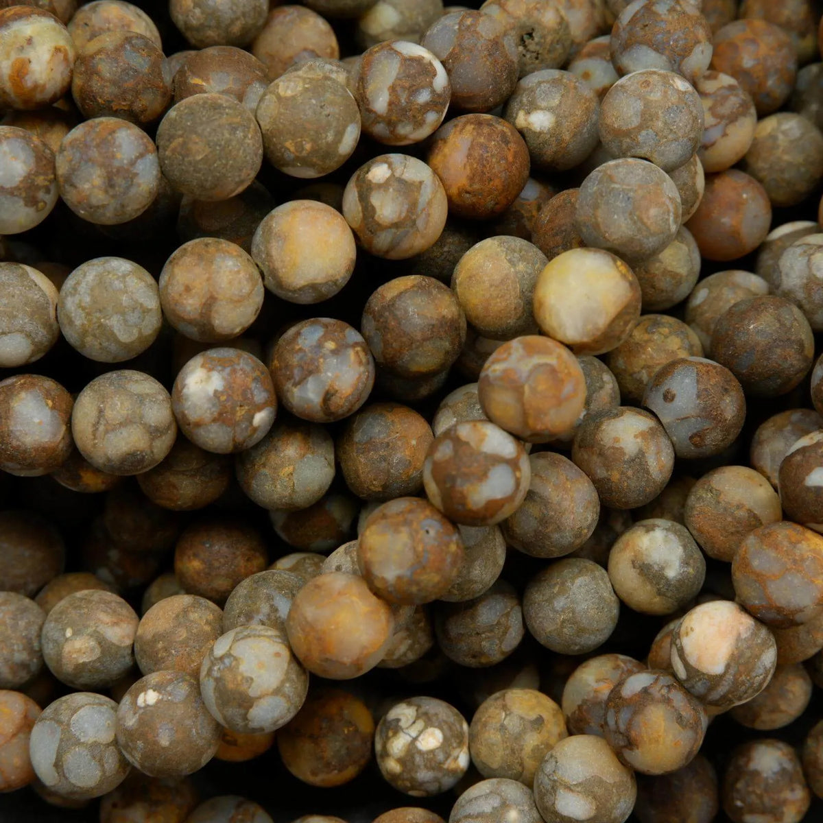 Fire Lace Opal · Matte · Round · 6mm, 8mm, 10mm | Bead | Tejas Beads