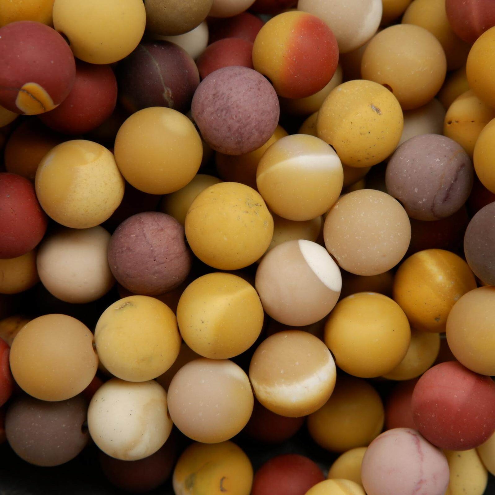 Matte Finish Gemstone Beads | Earthy & Organic Look– Tejas Beads