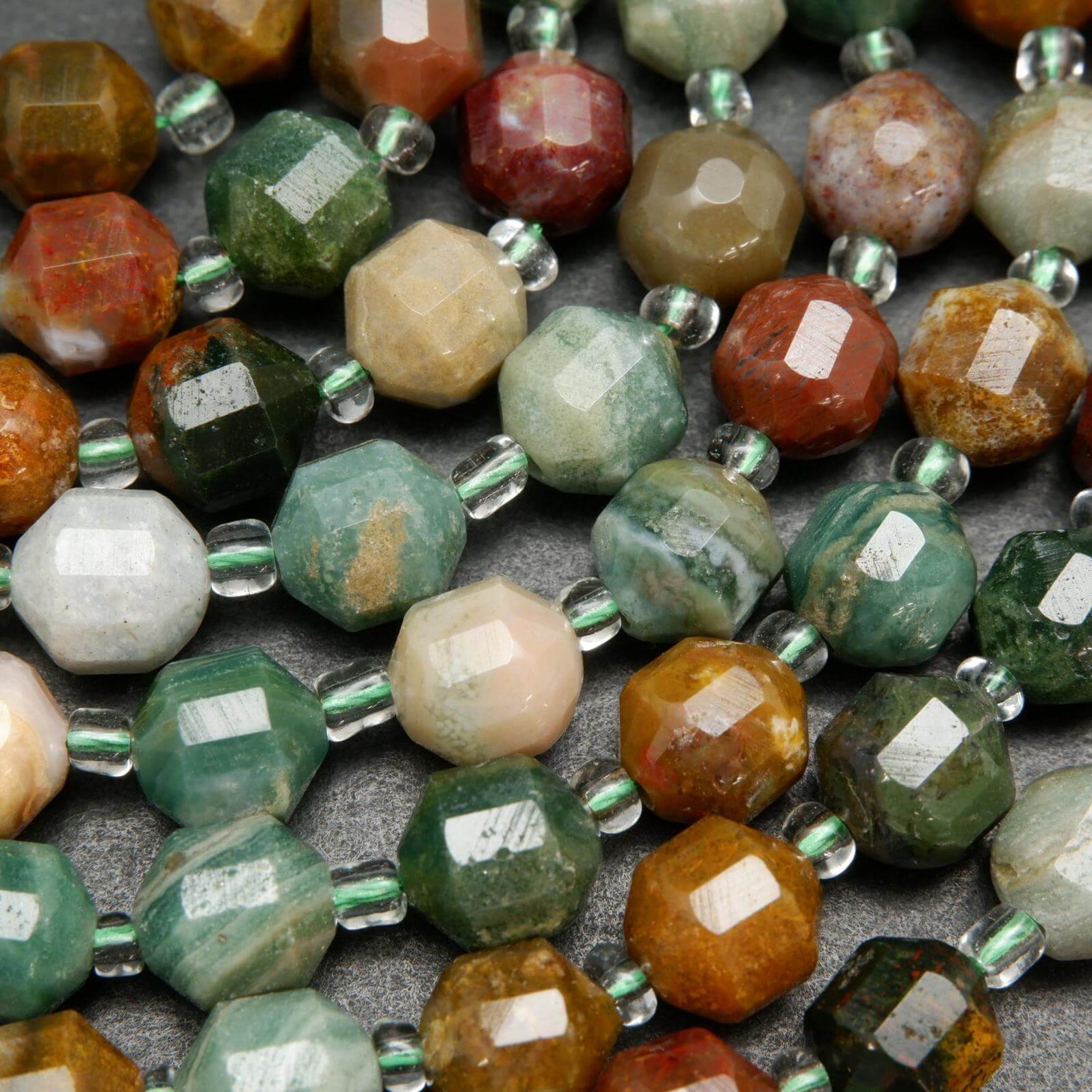 Prism Shape Beads | Natural Gemstone Beads | Tejas Beads