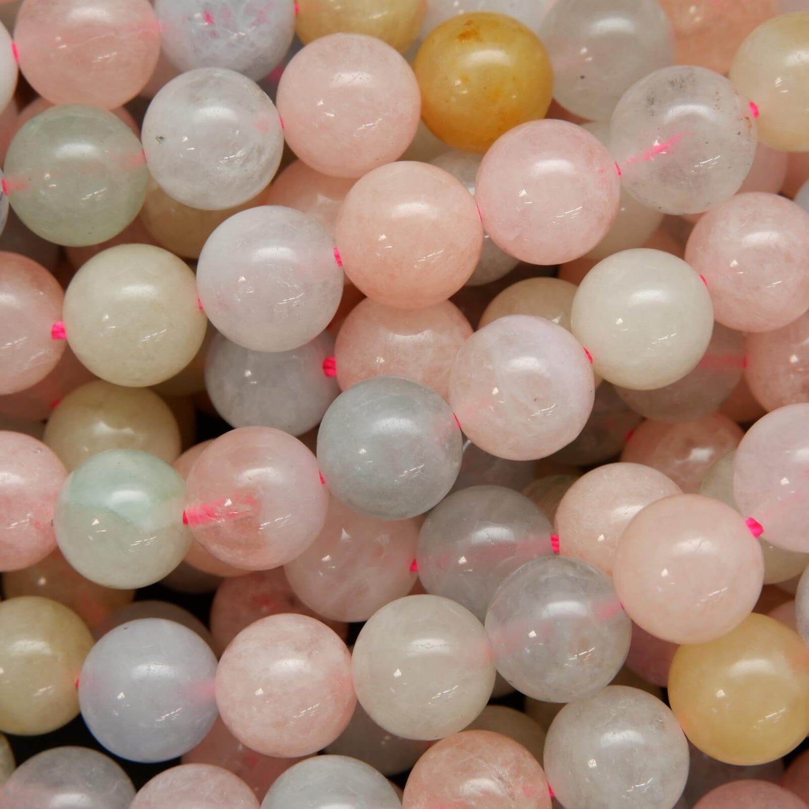 Beryl Beads: Aquamarine & Morganite Natural Gemstone Beads– Tejas Beads
