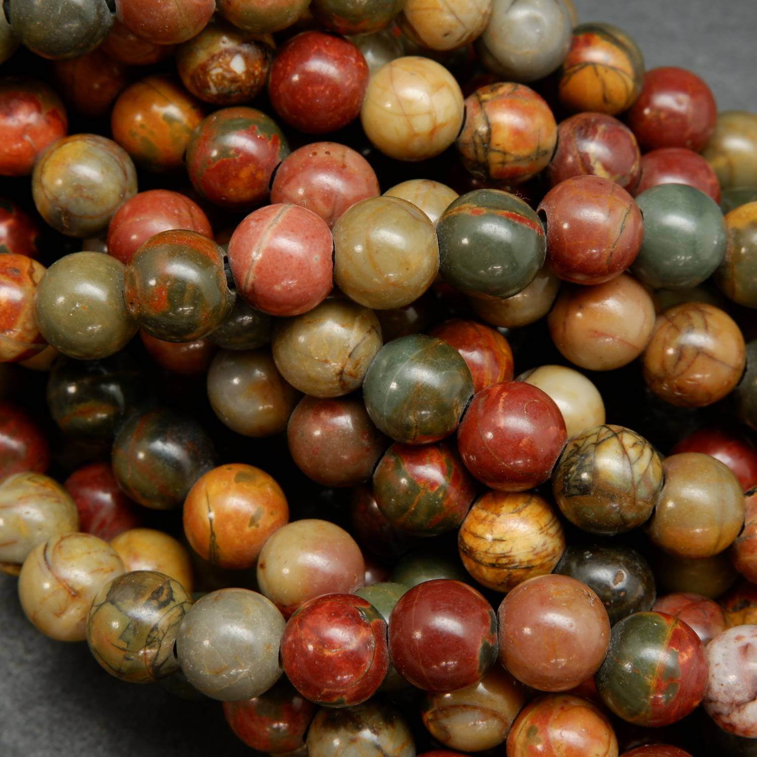 Red Creek Jasper Beads | Authentic Gemstone Beads | Free Shipping ...