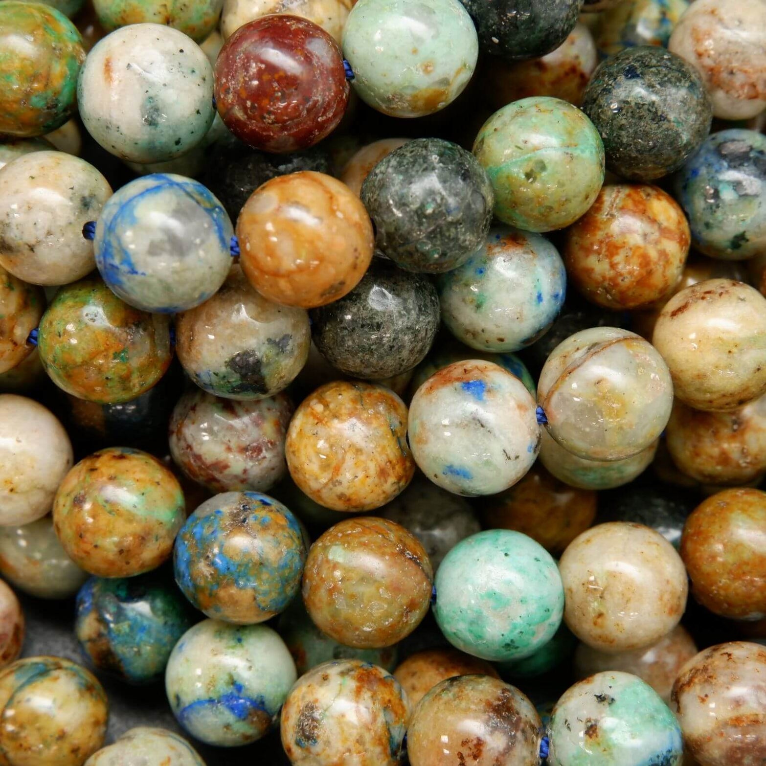 Genuine Azurite Beads | Authentic Stone Beads | Free Shipping– Tejas Beads
