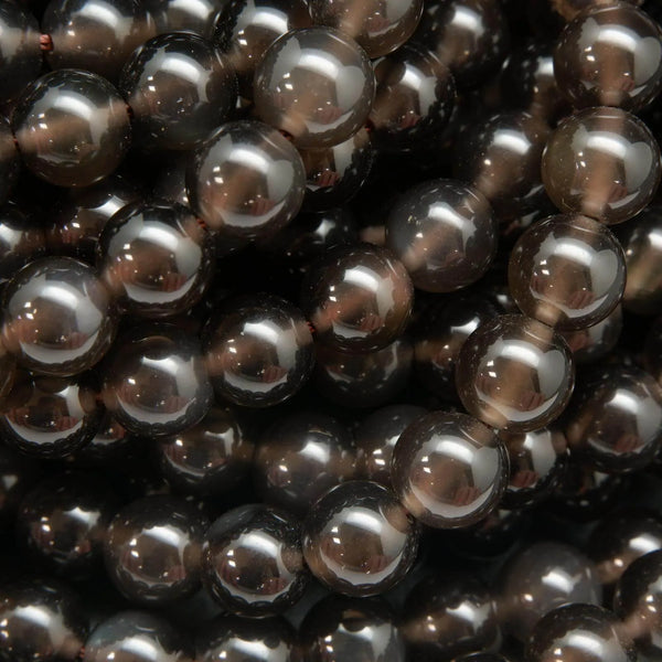 Natural Obsidian Beads at Tejas Beads